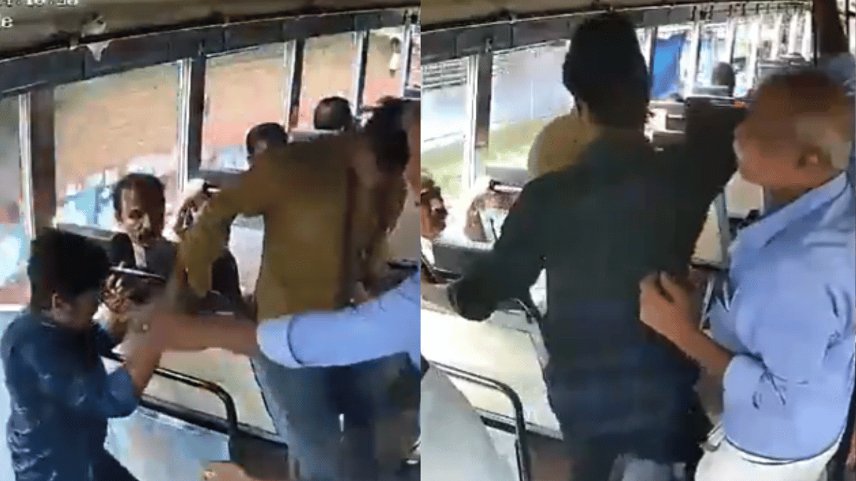 ‘Uncapped Hero’: Bus Conductor Saves Passenger From Falling Off Moving Bus | Viral Video